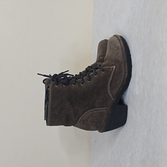 Fly London | Shoes | Fly London Suede Lace Up Mid Boots Woke Oil Sludge ...